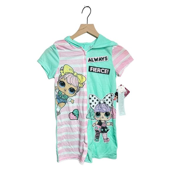 L.O.L. Surprise! | Pajamas | Lol Surprise Girls Teal Blue Green Hooded ...